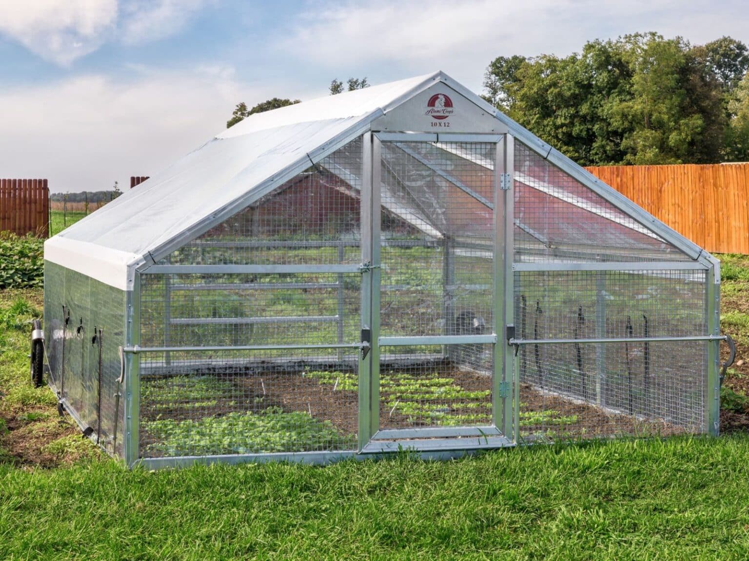 10x12 Alumi Portable Chicken Coop - The Mobile Chicken House