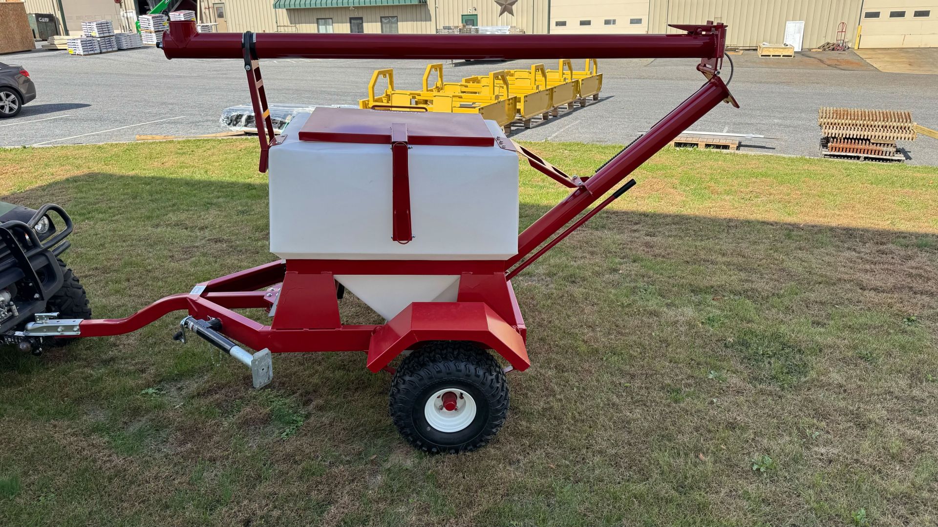 ATV Off-Road Auger Wagon 1000 LB Capacity - The Mobile Chicken House