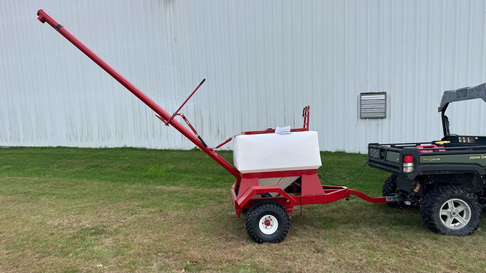 ATV Off-Road Auger Wagon 1000 LB Capacity - The Mobile Chicken House